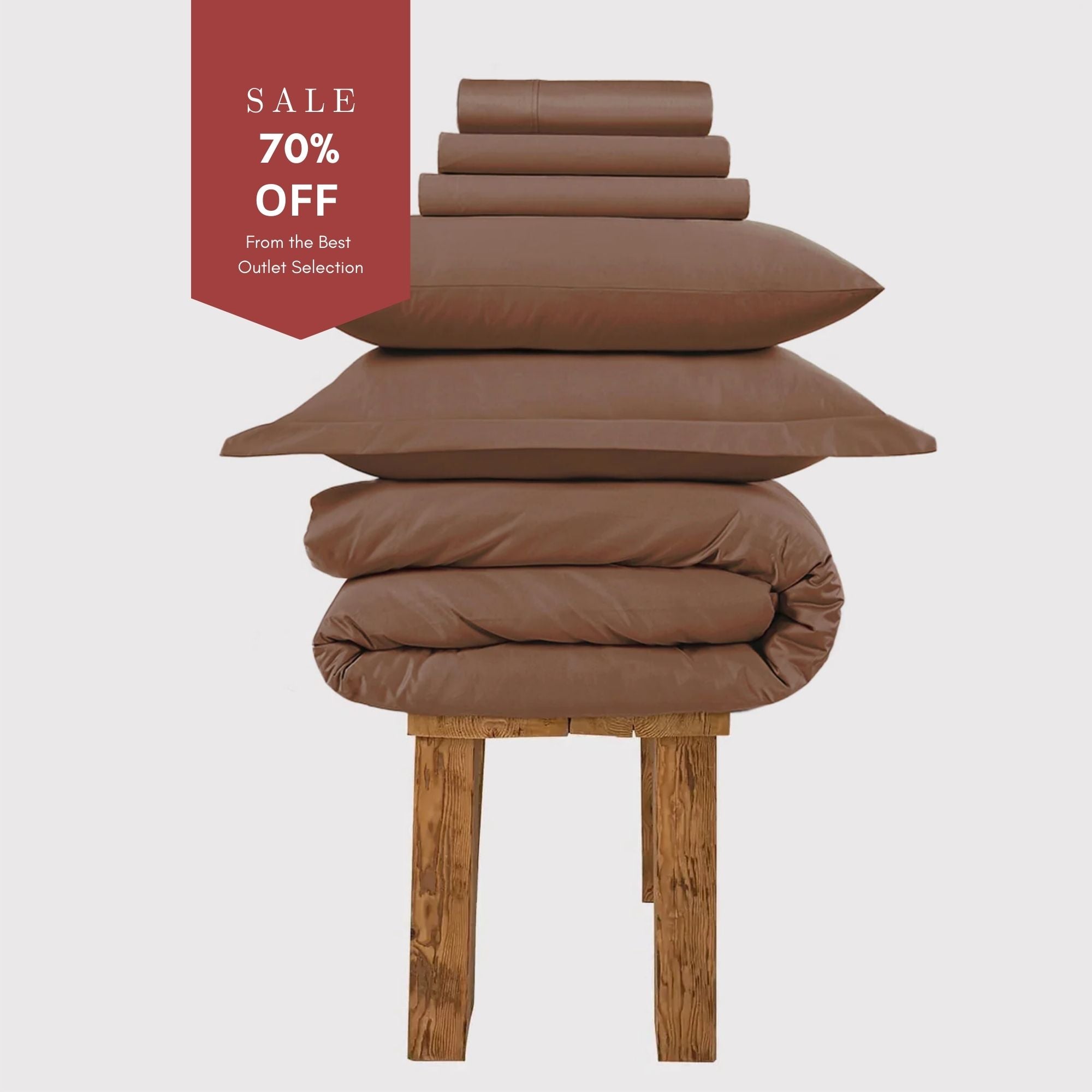 All Season Egyptian Giza Bedding Set - Mocha – Bedding Envy UK